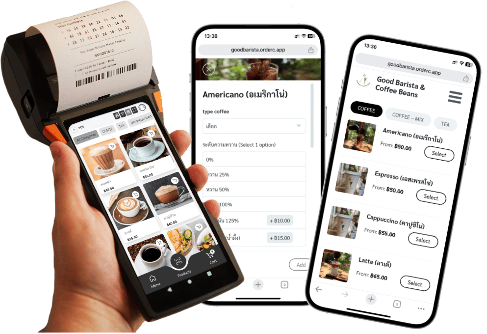 Restaurant POS system - OrderC ระบบร้านอาหาร Cloud
